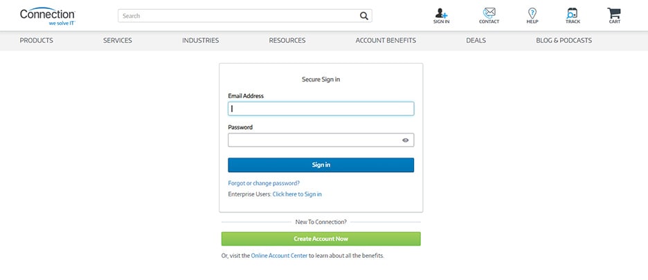 New Login - Connection Public Sector Solutions