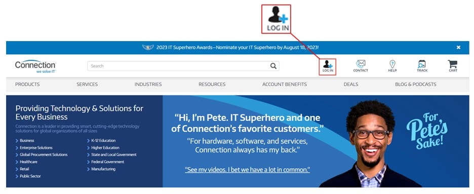 New Login - Connection Public Sector Solutions